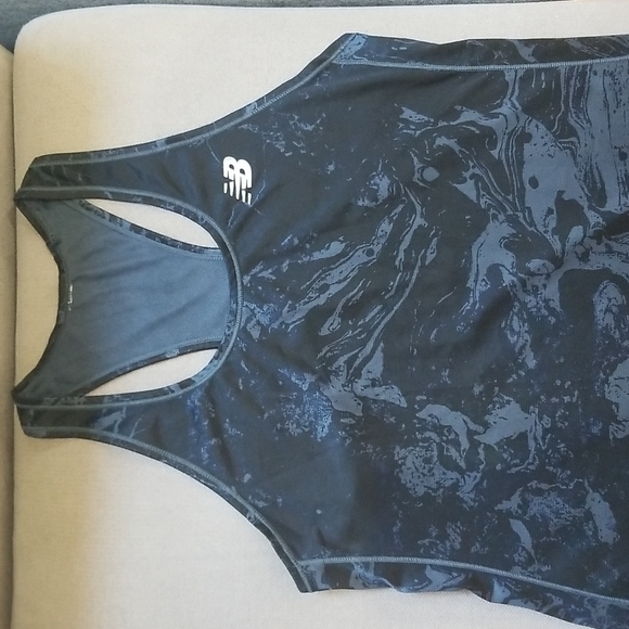 New Balance | Tops | New Balance Black Marble Singlet | Poshmark
